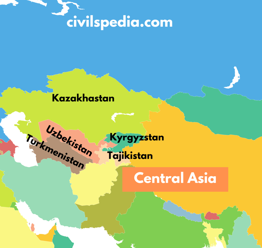 India Central Asia Relations - civilspedia.com