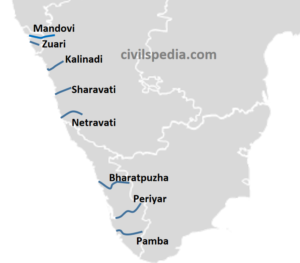 Rivers of Peninsular India - civilspedia.com